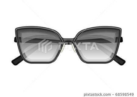 Sunglasses or Shades of Rectangular Shape as... - Stock Illustration ...