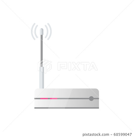 Modem Router Object for Internet Connection Icon - Stock Illustration ...