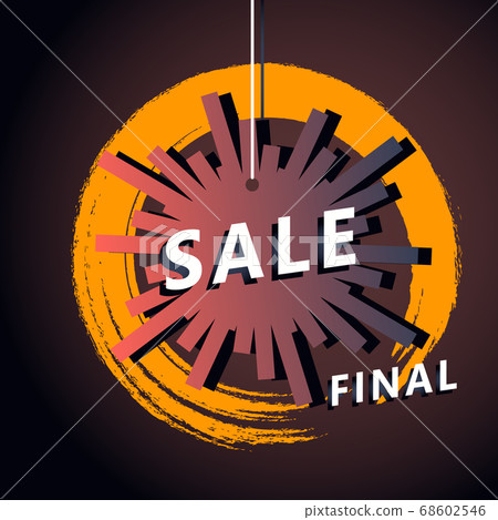 Abstract final sale for promotion design.... - Stock Illustration ...