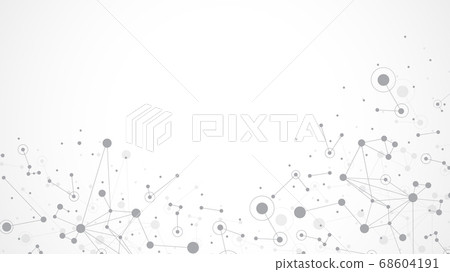 Geometric abstract background with connected... - Stock Illustration ...
