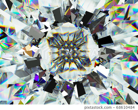 Gemstone diamond or shiny glass triangular texture - Stock Illustration ...