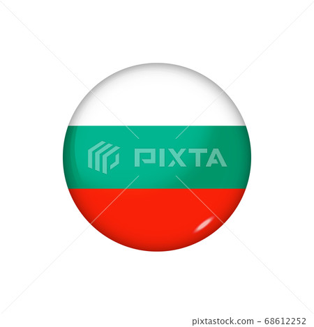 Round flag of Bulgaria. Vector illustration. - Stock Illustration ...