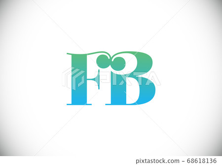 F B Initial Letter Logo design, Graphic...-插圖素材 [68618136] - PIXTA圖庫