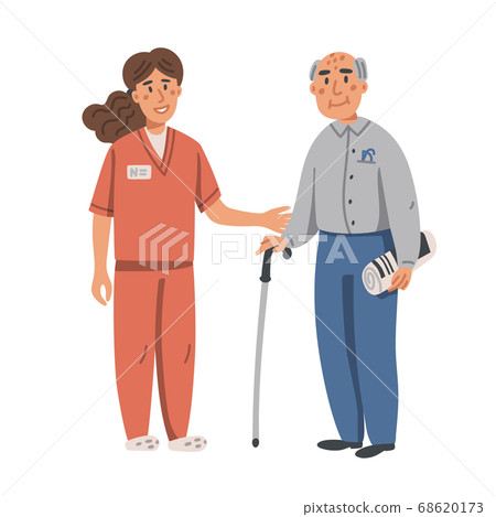 Helping Man Vector
