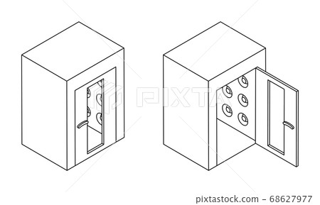 Air shower - Stock Illustration [68627977] - PIXTA