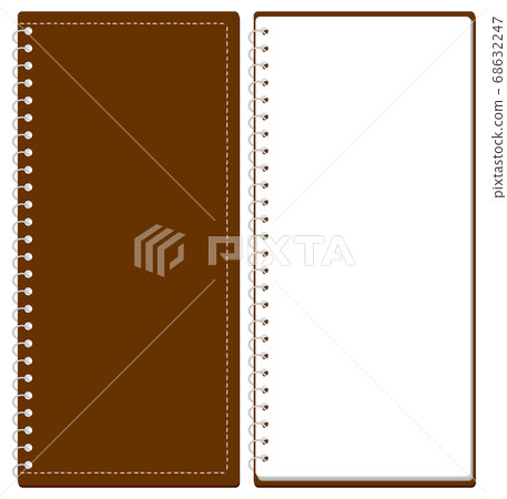 Sketch book Ring notebook Cover and page set... - Stock Illustration ...