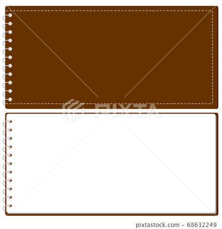 Sketch book Ring notebook Cover and page set... - Stock Illustration ...