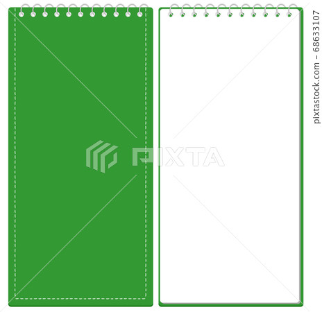 Sketch book Ring notebook Cover and page set... - Stock Illustration ...