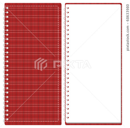Sketch book Ring notebook Cover and page set... - Stock Illustration ...