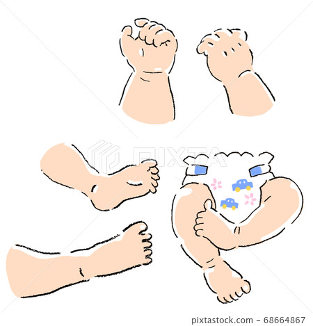 Newborn baby whip illustration - Stock Illustration [68664867] - PIXTA