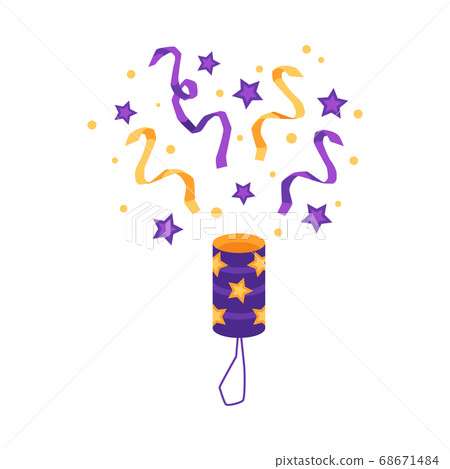 Vector broken party cracker or slapstick icon...-插圖素材 [68671484] - PIXTA圖庫
