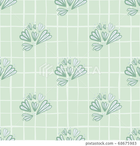 Tender light doodle seamless pattern with blue - Stock Illustration ...