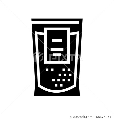 spice bag glyph icon vector illustration - Stock Illustration [68676234 ...