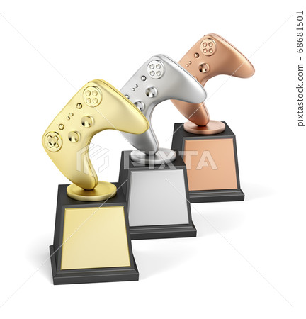 Video game trophies - Stock Illustration [68681501] - PIXTA