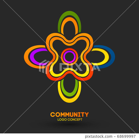 United community logo. Logo design company... - Stock Illustration ...