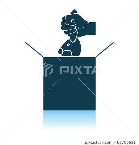 Rabbit In Magic Box Icon - Stock Illustration [68706681] - PIXTA