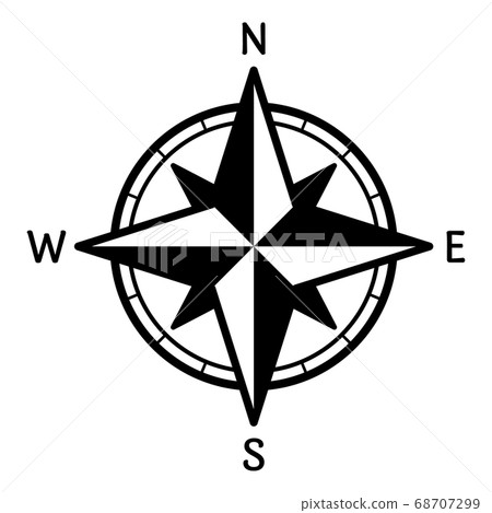 Orientation mark silhouette _ icon illustration... - Stock Illustration ...