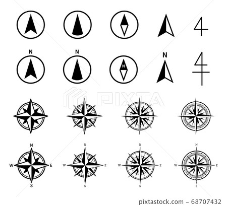 Orientation mark silhouette _ icon illustration... - Stock Illustration ...
