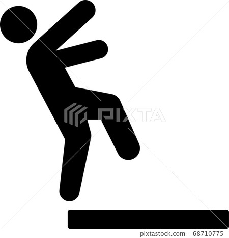 Pictogram of the person who falls - Stock Illustration [68710775] - PIXTA