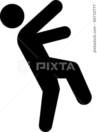 Pictogram of the person who falls - Stock Illustration [68710777] - PIXTA
