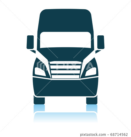 Truck Icon Front View - Stock Illustration [68714562] - PIXTA