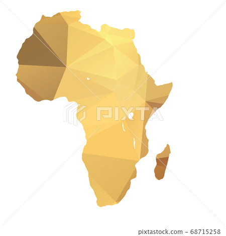 Geometry Color World Map Africa - Stock Illustration [68715258] - PIXTA