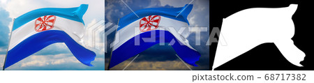 The flag of Evenk Autonomous Okrug. High... - Stock Illustration ...
