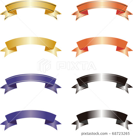 Halloween autumn gothic ribbon tape... - Stock Illustration [68723265 ...