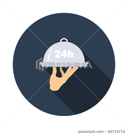 24 Hour Room Service Icon - Stock Illustration [68724719] - PIXTA