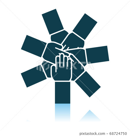 Unity And Teamwork Icon - Stock Illustration [68724750] - PIXTA