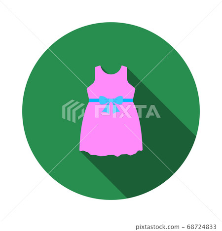 Baby Girl Dress Icon - Stock Illustration [68724833] - PIXTA