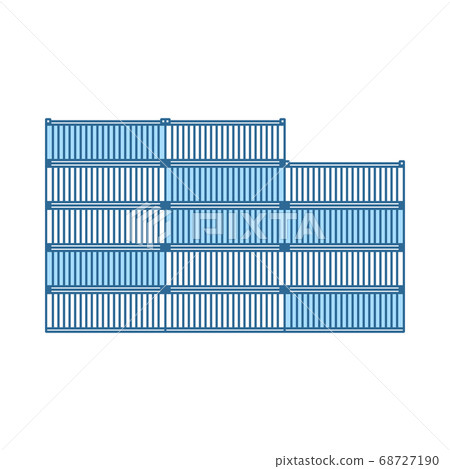 Container Stack Icon-插圖素材 [68727190] - PIXTA圖庫