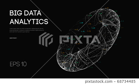 Black data technology background. Business... - Stock Illustration ...