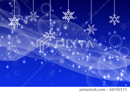 Snowflake background illustration - Stock Illustration [68740571] - PIXTA