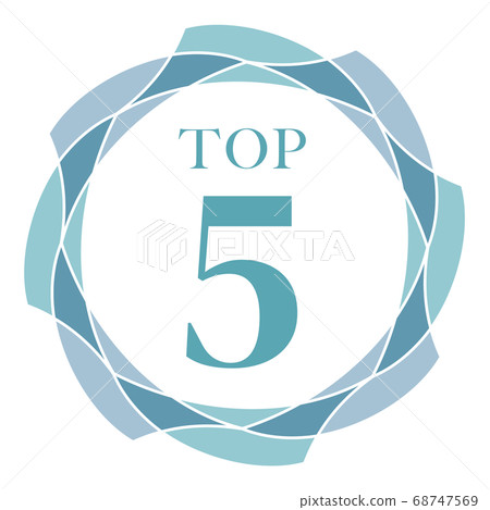 Top 5 mark - Stock Illustration [68747569] - PIXTA