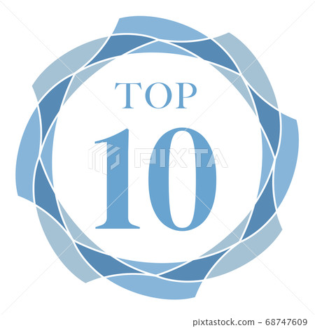 Top 10 mark - Stock Illustration [68747609] - PIXTA