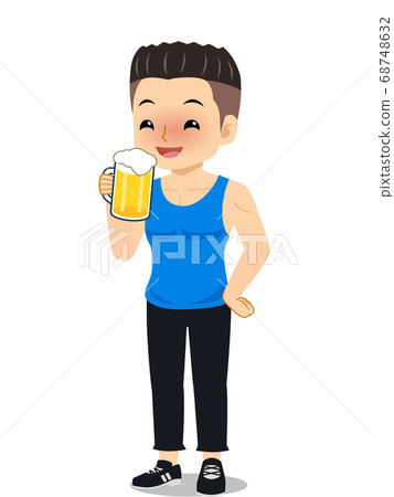 tank top, tank-top, male - Stock Illustration [68748632] - PIXTA