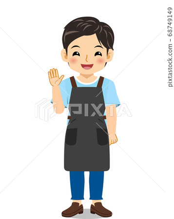 salesperson, shop assistant, part-time job - Stock Illustration ...
