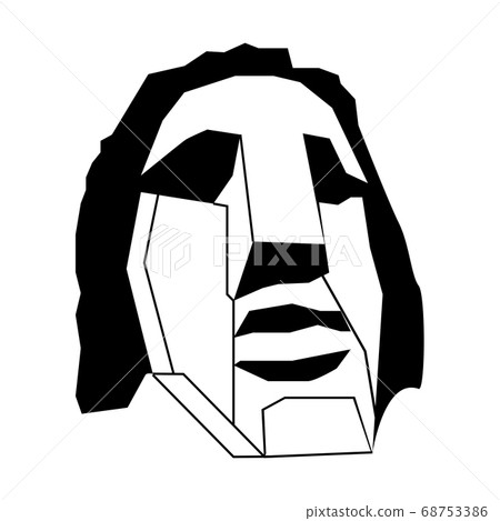 Moyai statue - Stock Illustration [68753386] - PIXTA