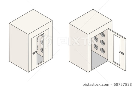Air shower - Stock Illustration [68757858] - PIXTA