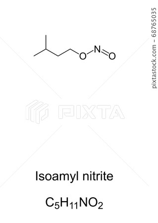 Isoamyl nitrite, amyl nitrite, known as... - Stock Illustration ...