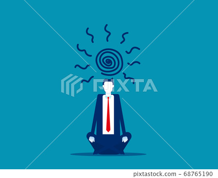Business people work until dizzy. Business office - Stock Illustration ...