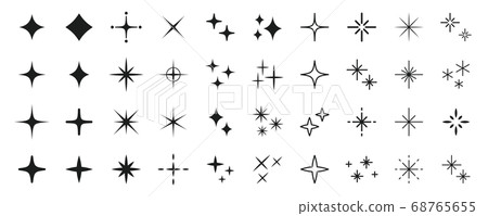 Glitter icon set - Stock Illustration [68765655] - PIXTA