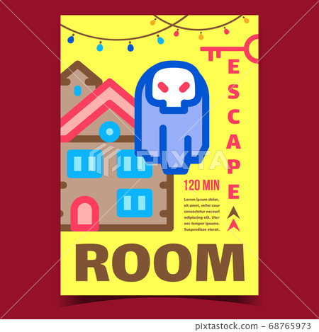 Escape Room Creative Advertising Poster Vector-插圖素材 [68765973] - PIXTA圖庫