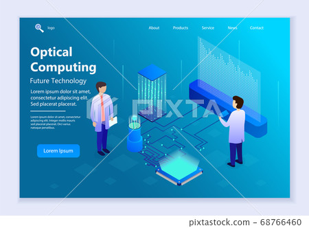 Future technology - Optical Computing, 3d - Stock Illustration ...