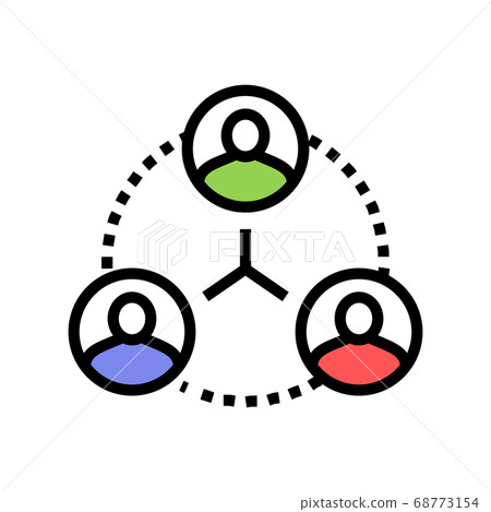 human communication color icon vector illustration - Stock Illustration ...