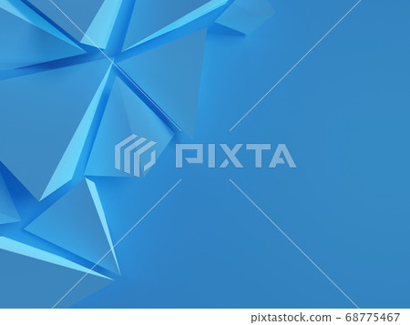 Blue background. Abstract triangle texture. 3D - Stock Illustration ...