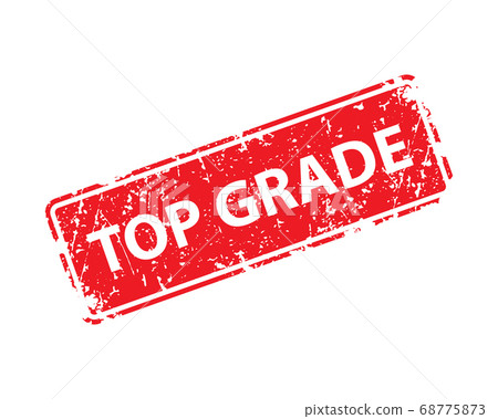 Top grade stamp vector texture. Rubber cliche - Stock Illustration ...