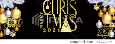 Glam Christmas background 1 - Stock Illustration [68777426] - PIXTA