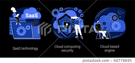 Cloud software abstract concept vector... - Stock Illustration ...
